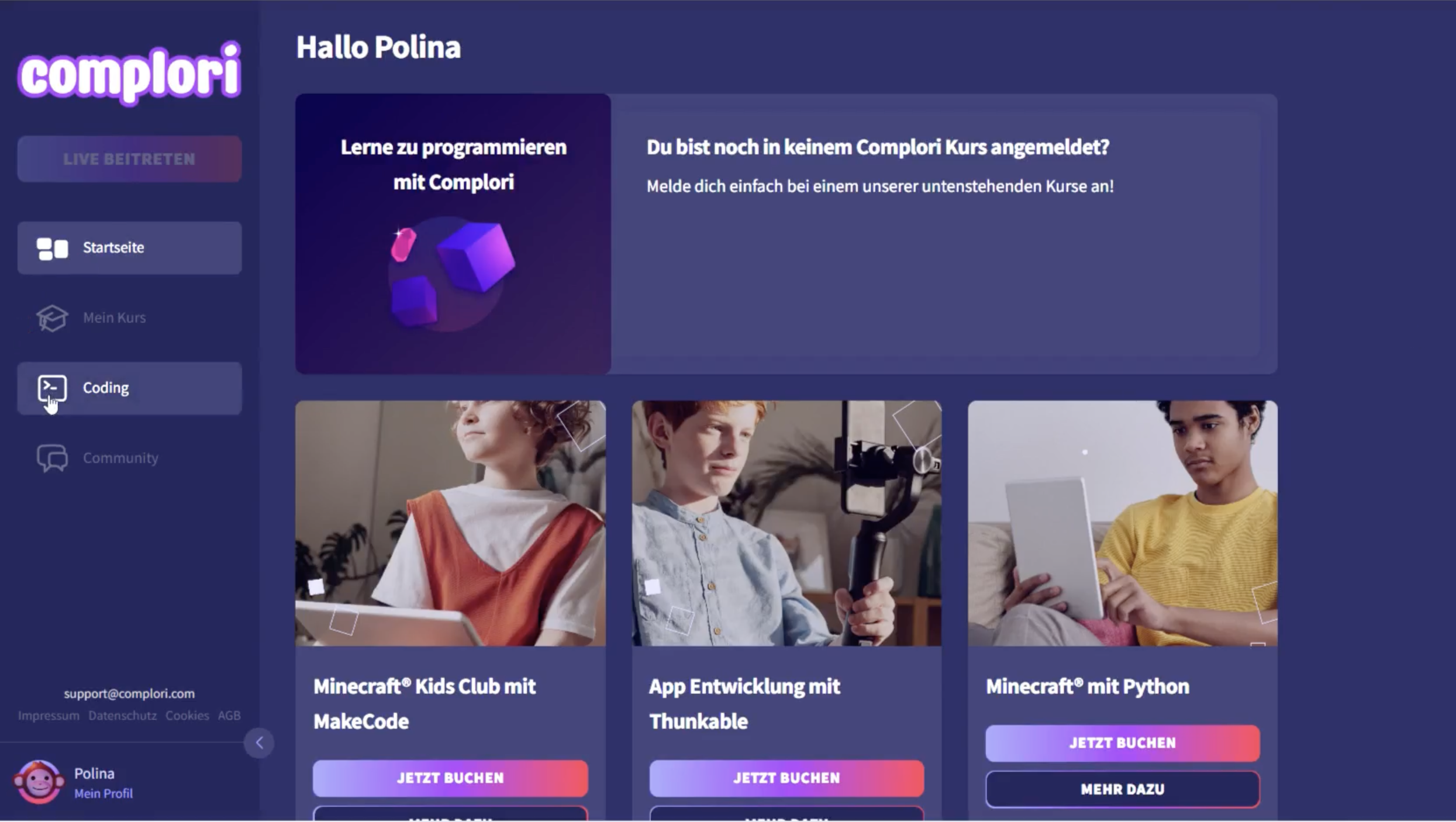 Programmierkurse für Kinder und Jugendliche